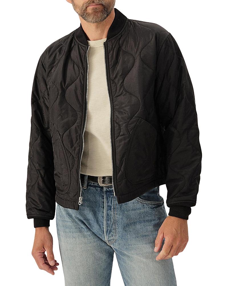 BUCK MASON Airlight Nylon Ripstop Quilted Full Zip Bomber Jacket in ...