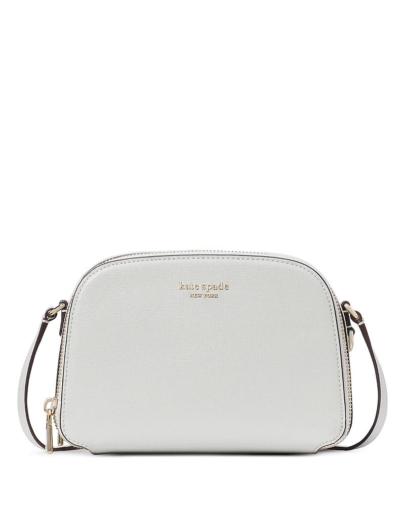 Kate Spade Devin Mini Saffiano Leather Double Zip Dome Crossbody in ...