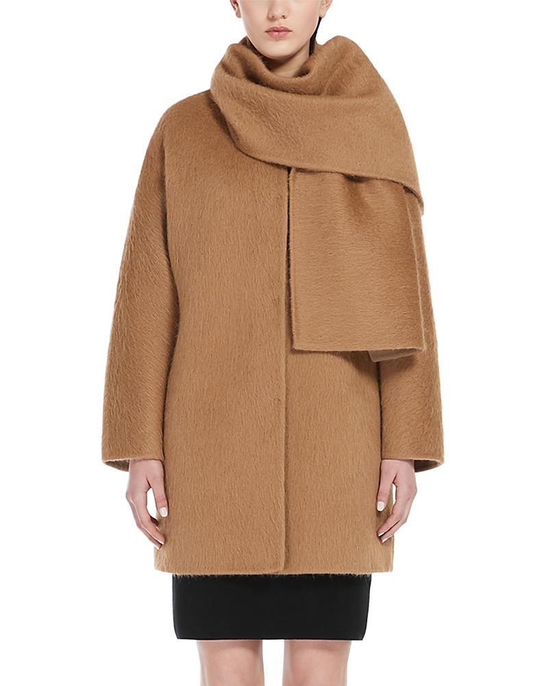 Max Mara Max Mara Fiumana Coat in Natural | Lyst