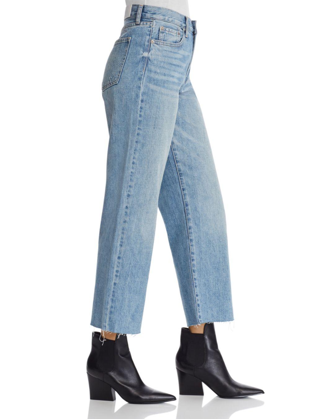 Pistola Denim Cher High - Rise Crop Wide - Leg Jeans In Come On in Blue ...