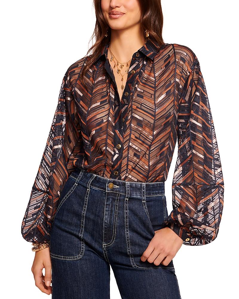 Ramy Brook Roberta Blouse in Brown | Lyst