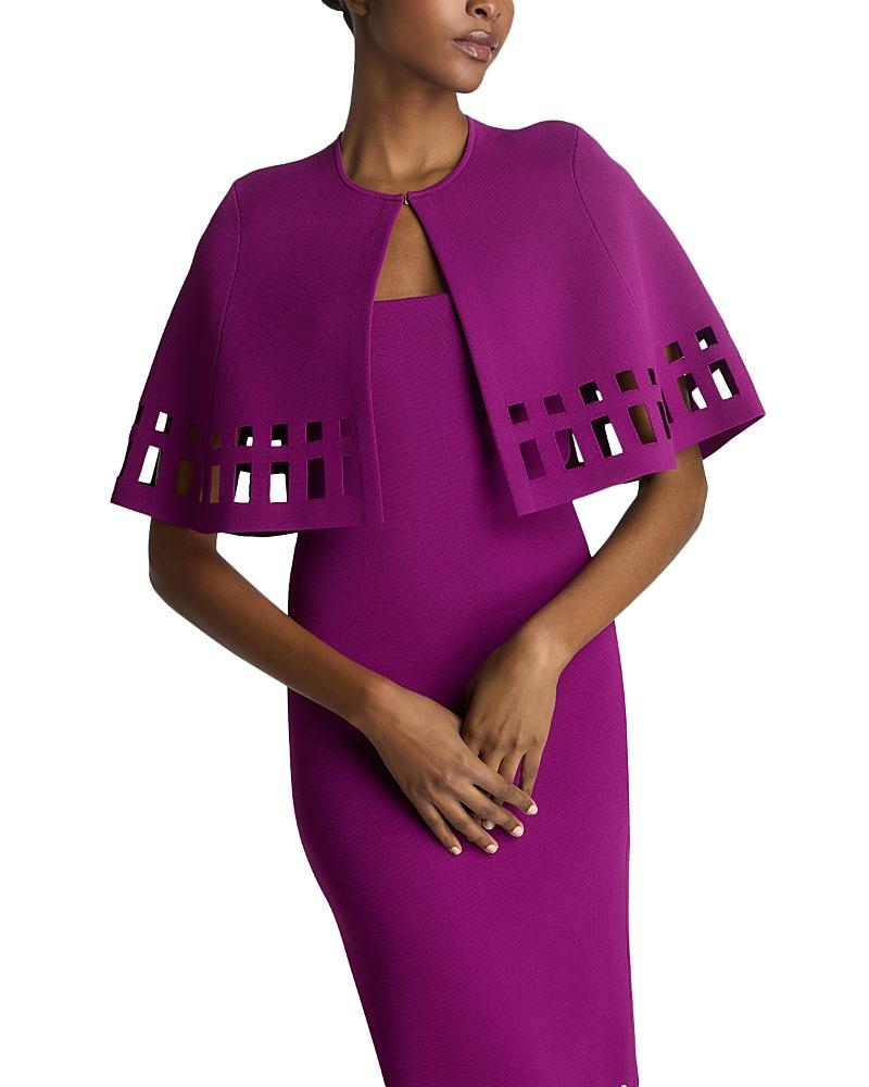 St. John Cutout Cape in Purple | Lyst