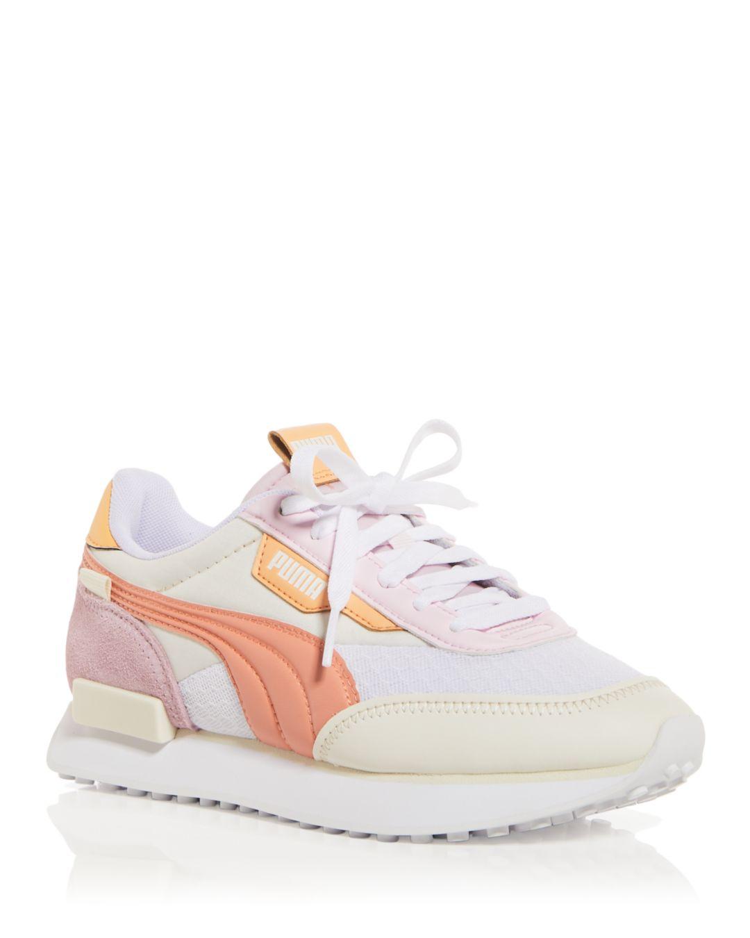 PUMA Rider Pastel Low Top Sneakers in White | Lyst