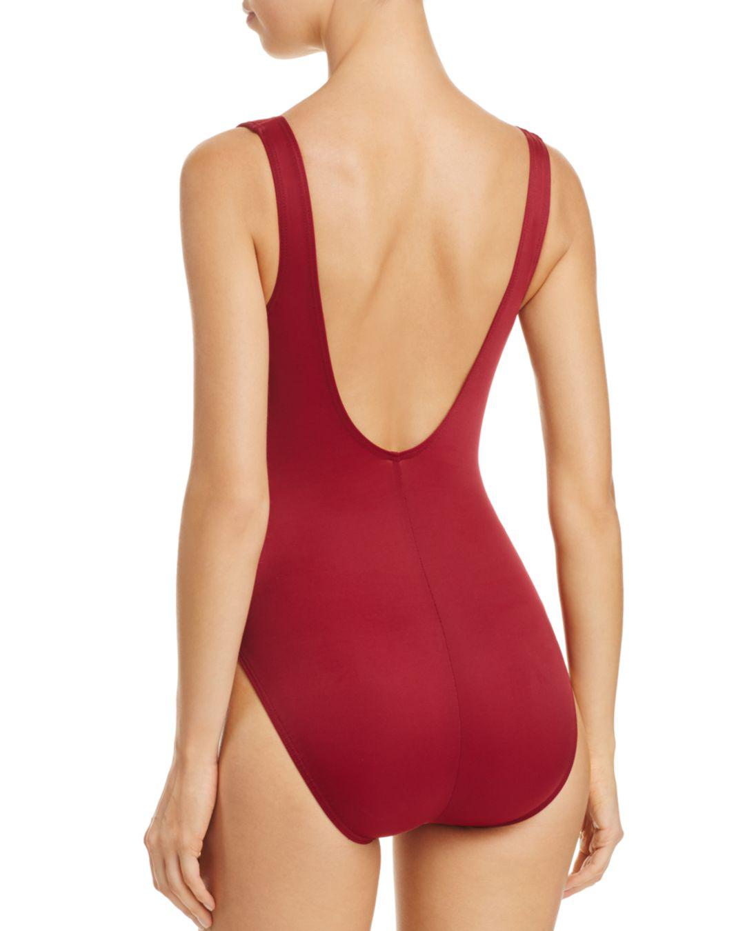 Miraclesuit Must Have Escape Underwire One Piece Swimsuit In Red Lyst