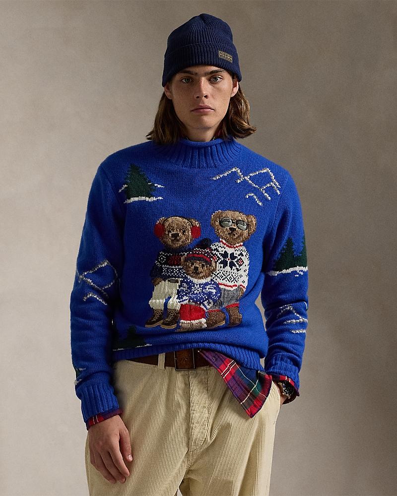 Polo Ralph Lauren Three Bear Sweater in Blue for Men | Lyst