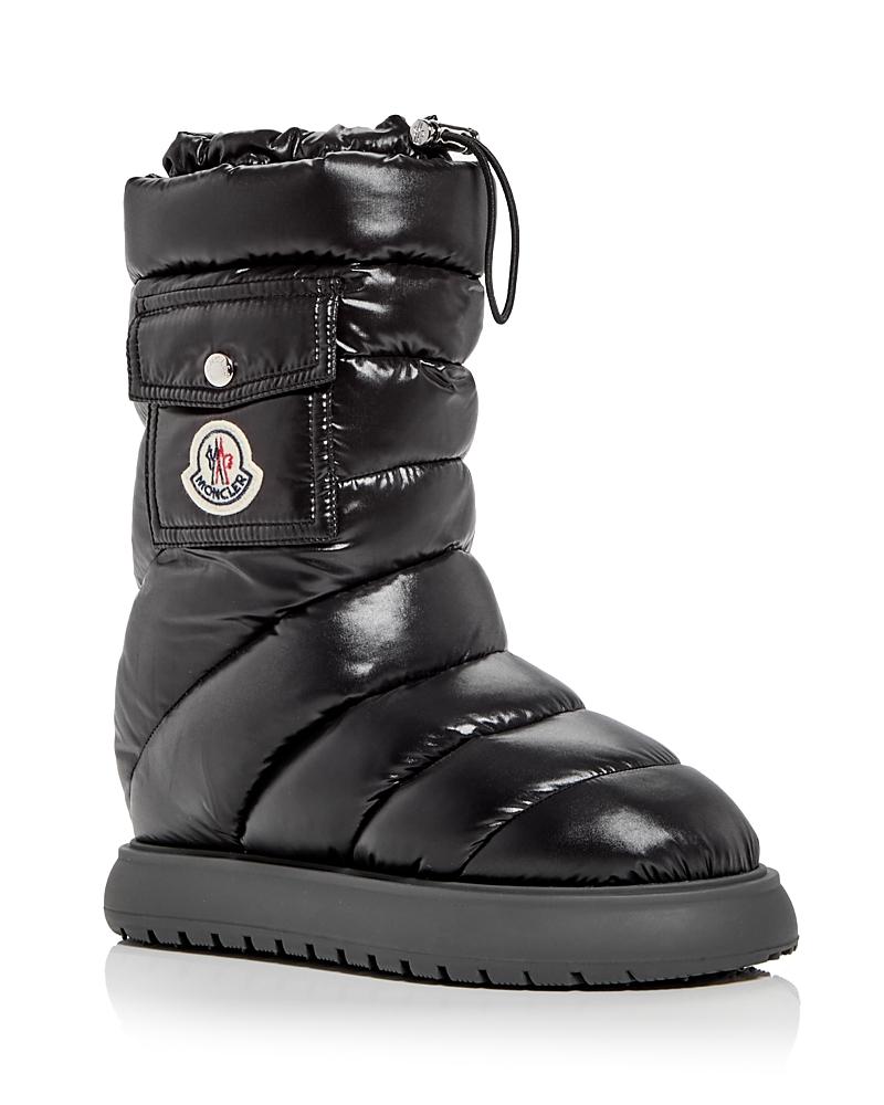 Moncler Gaia Quilted Cold Weather Boots in Black | Lyst