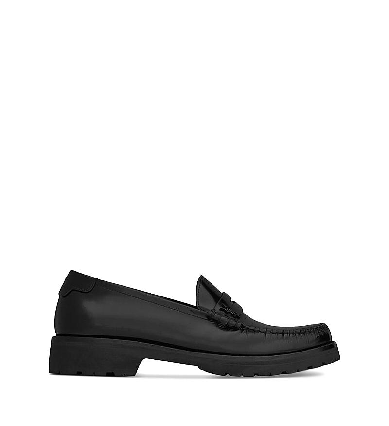 Saint Laurent Le Loafer Chunky Penny Slippers in Black | Lyst
