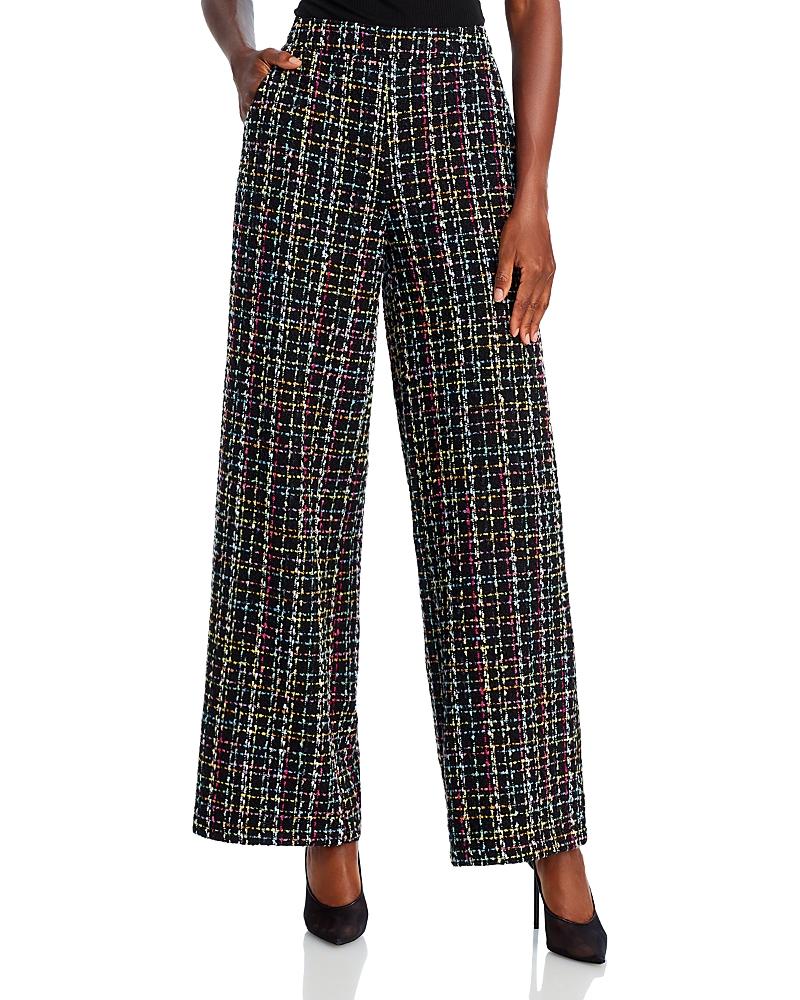 Aqua Tweed Pants in Black | Lyst