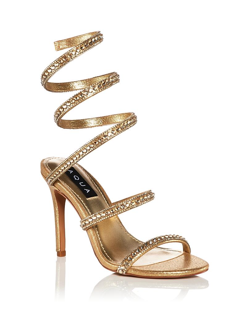 Aqua Dyon Wrapping Sandals in Metallic | Lyst