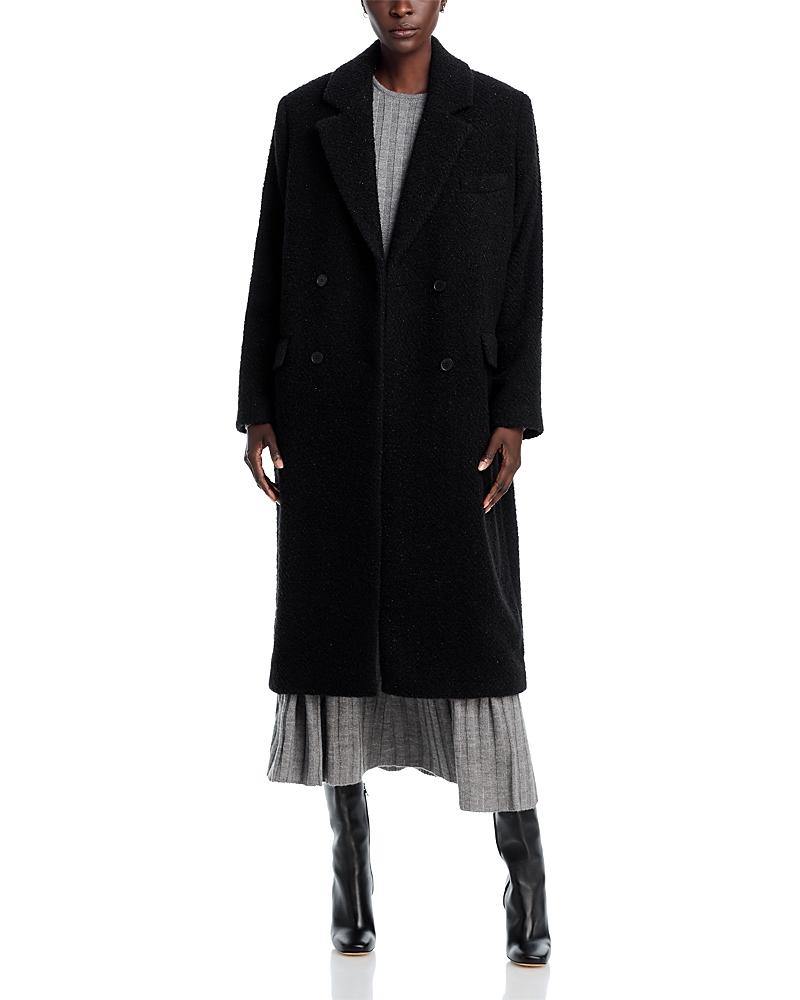 IRO Gabrielle Long Coat in Black | Lyst
