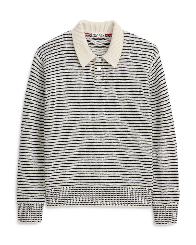 Alex Mill Carl Merino Wool Polo Sweater in Gray for Men | Lyst