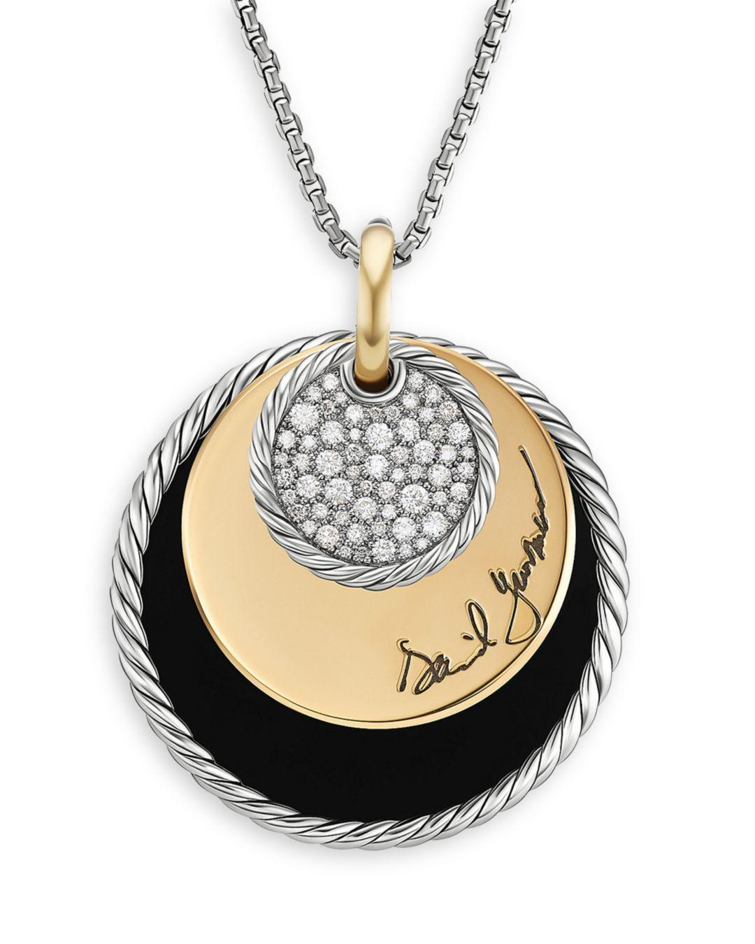 David Yurman 18k Yellow Gold & Sterling Silver Dy Ele® Onyx & Mother Of ... David Yurman 18k Yellow Gold & Sterling Silver Dy Ele® Onyx & Mother Of ...