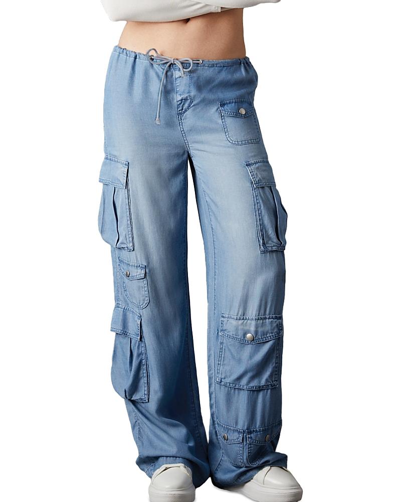 Blue Revival Blue Revival In Combat High Rise Wide Leg Jeans In Light ...