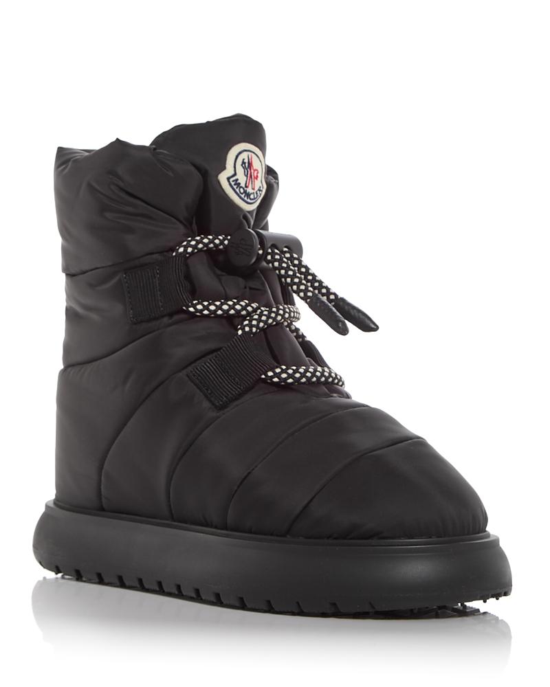 Moncler Gaia Quilted Snow Booties in Black | Lyst