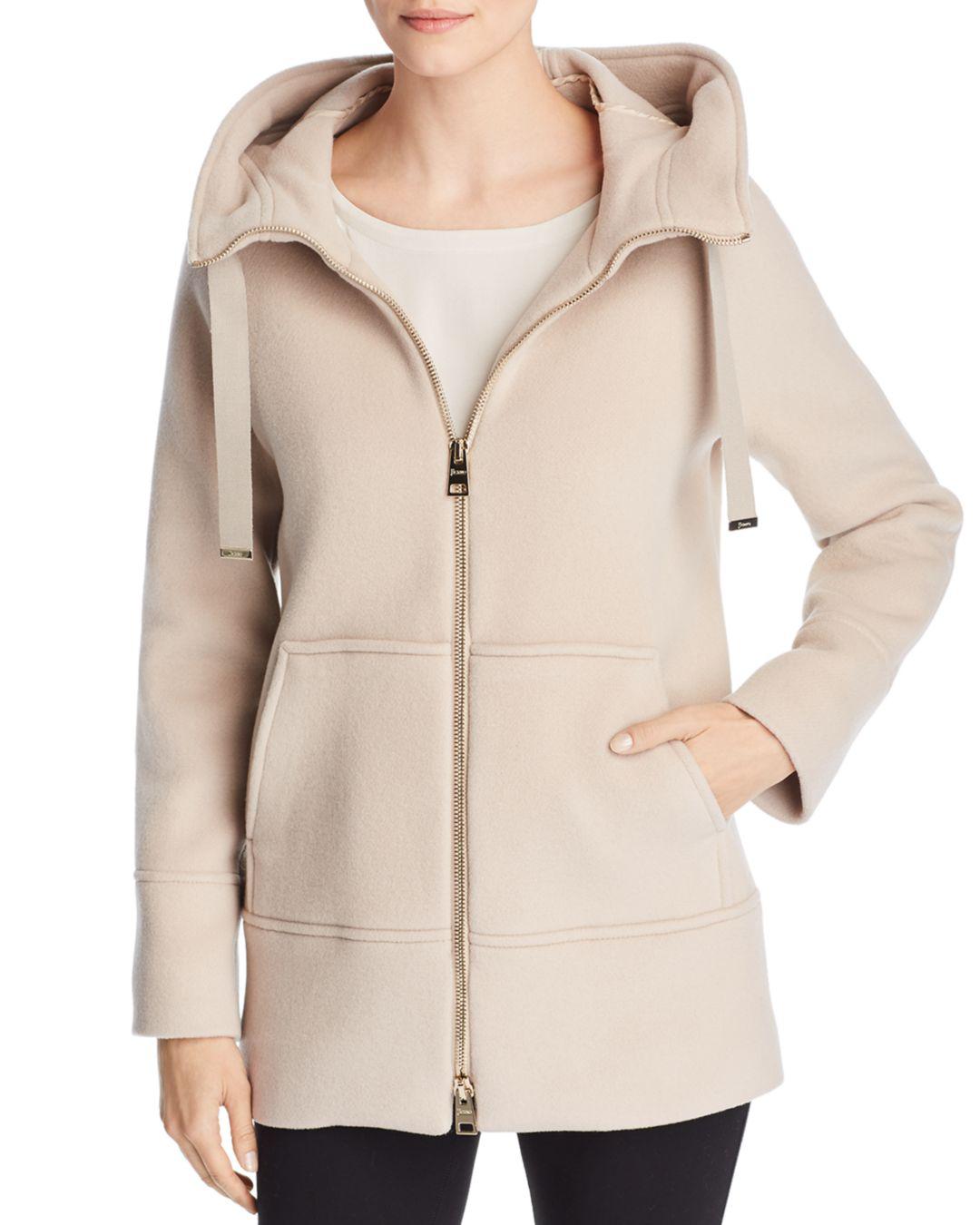 Herno Hooded Wool & Cashmere Coat in Light Sand (Natural) - Lyst Herno Hooded Wool & Cashmere Coat in Light Sand (Natural) - Lyst