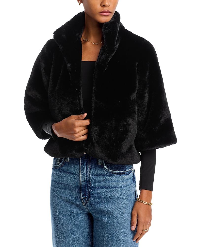 Echo Sheared Mink Faux Fur Jacket in Black | Lyst