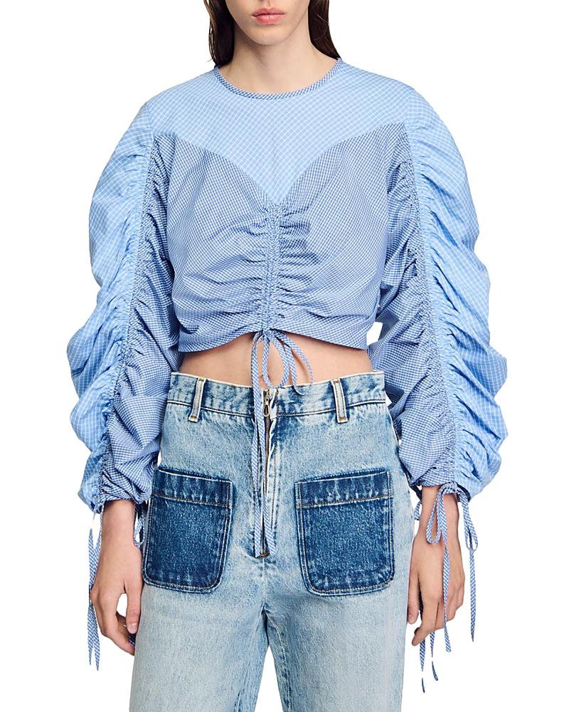 Sandro Formidable Top in Blue | Lyst