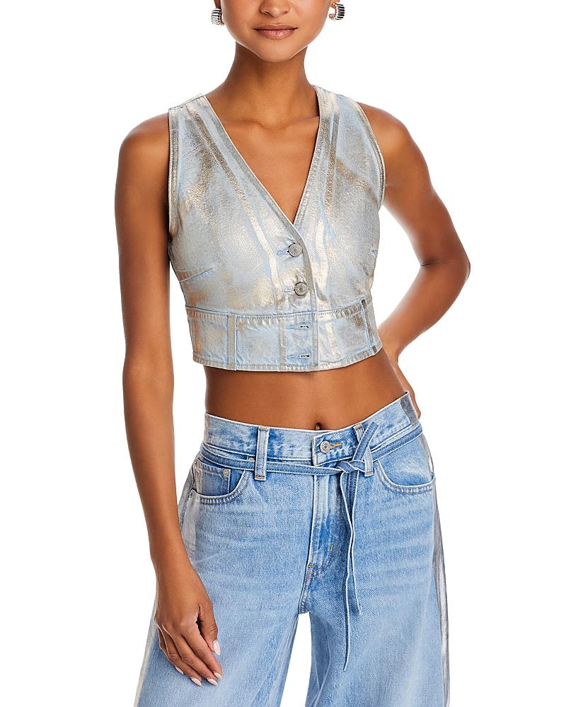 Levi's Mona Denim Corset Optical Vest in Blue | Lyst