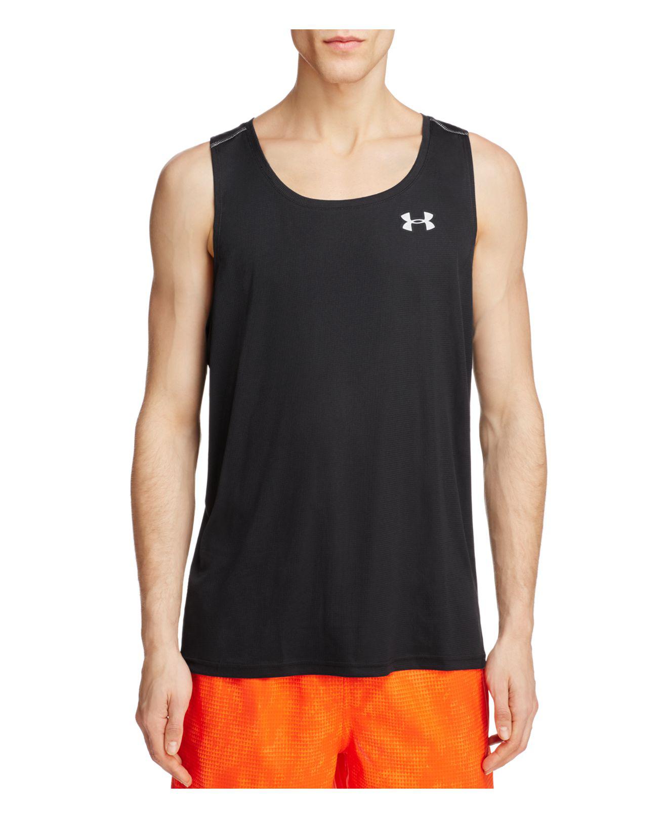Under Armour Coolswitch Running Singlet Tank Top in Black for Men - Lyst