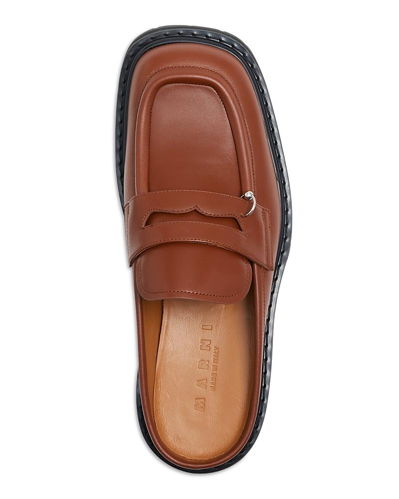 Marni Sabot Penny Loafer Mules in Brown for Men | Lyst