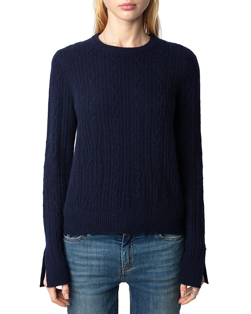 Zadig & Voltaire Jonasson Cashmere Sweater in Blue | Lyst