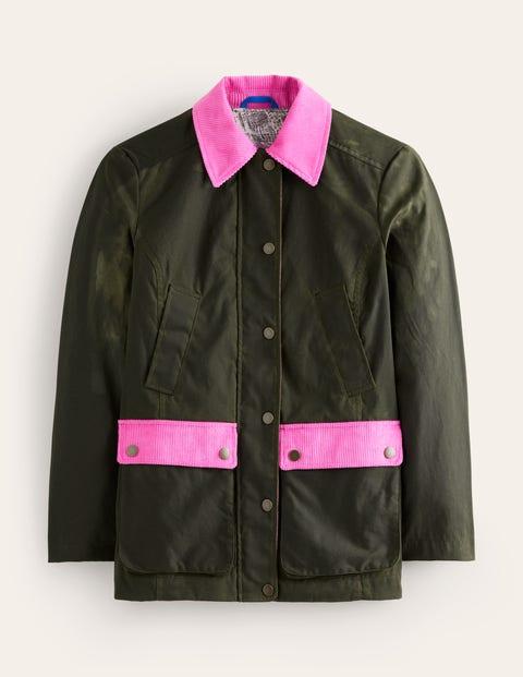 Boden Heritage Wax Jacket in Green | Lyst
