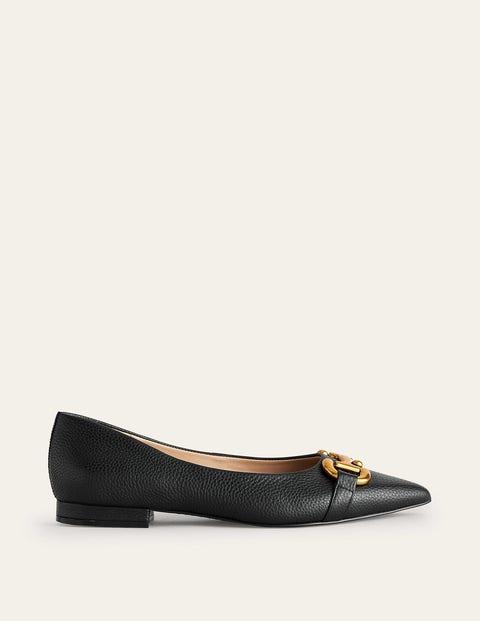 Boden Iris Snaffle Ballet Flats in Black | Lyst
