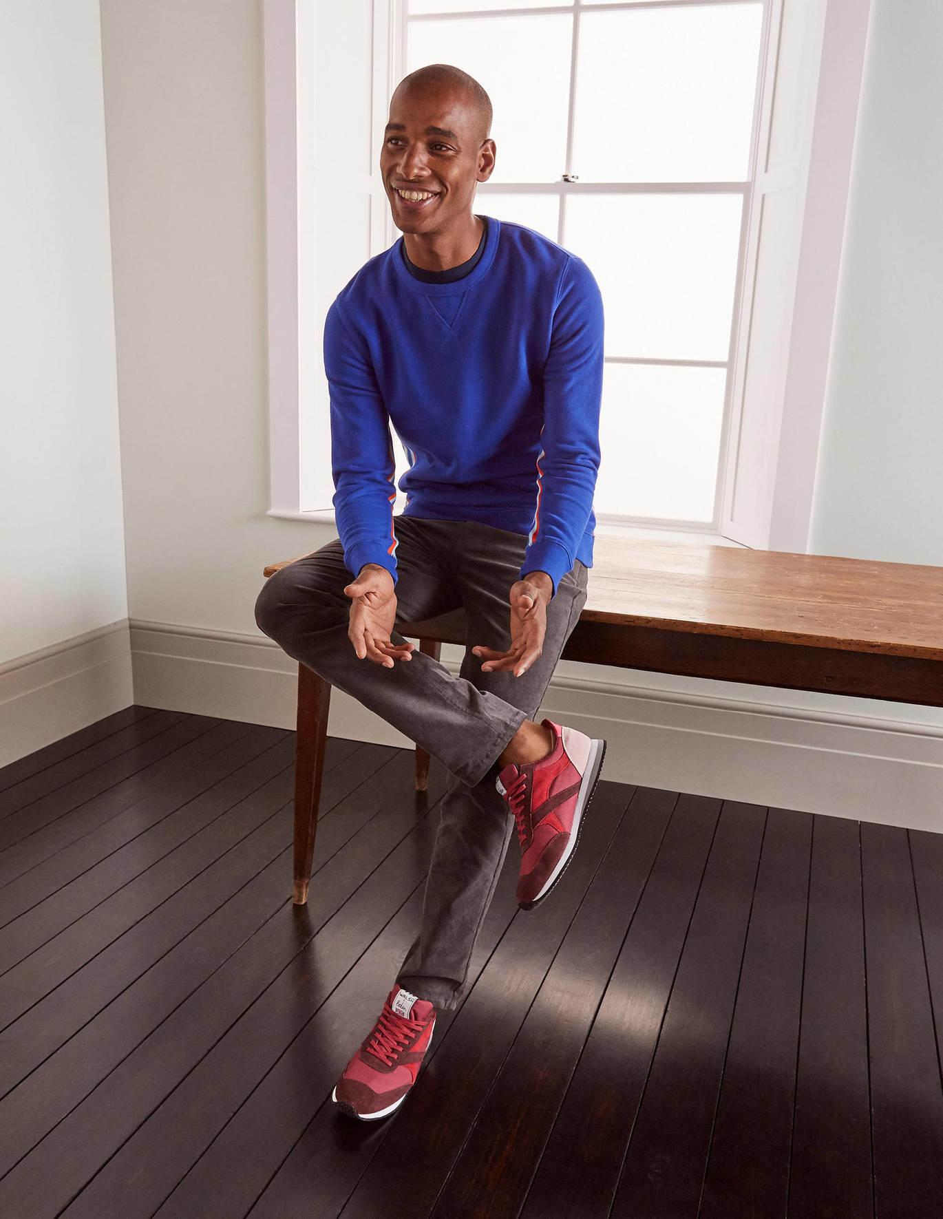 Boden Cotton Irvine Sweatshirt Regal in Blue for Men - Lyst