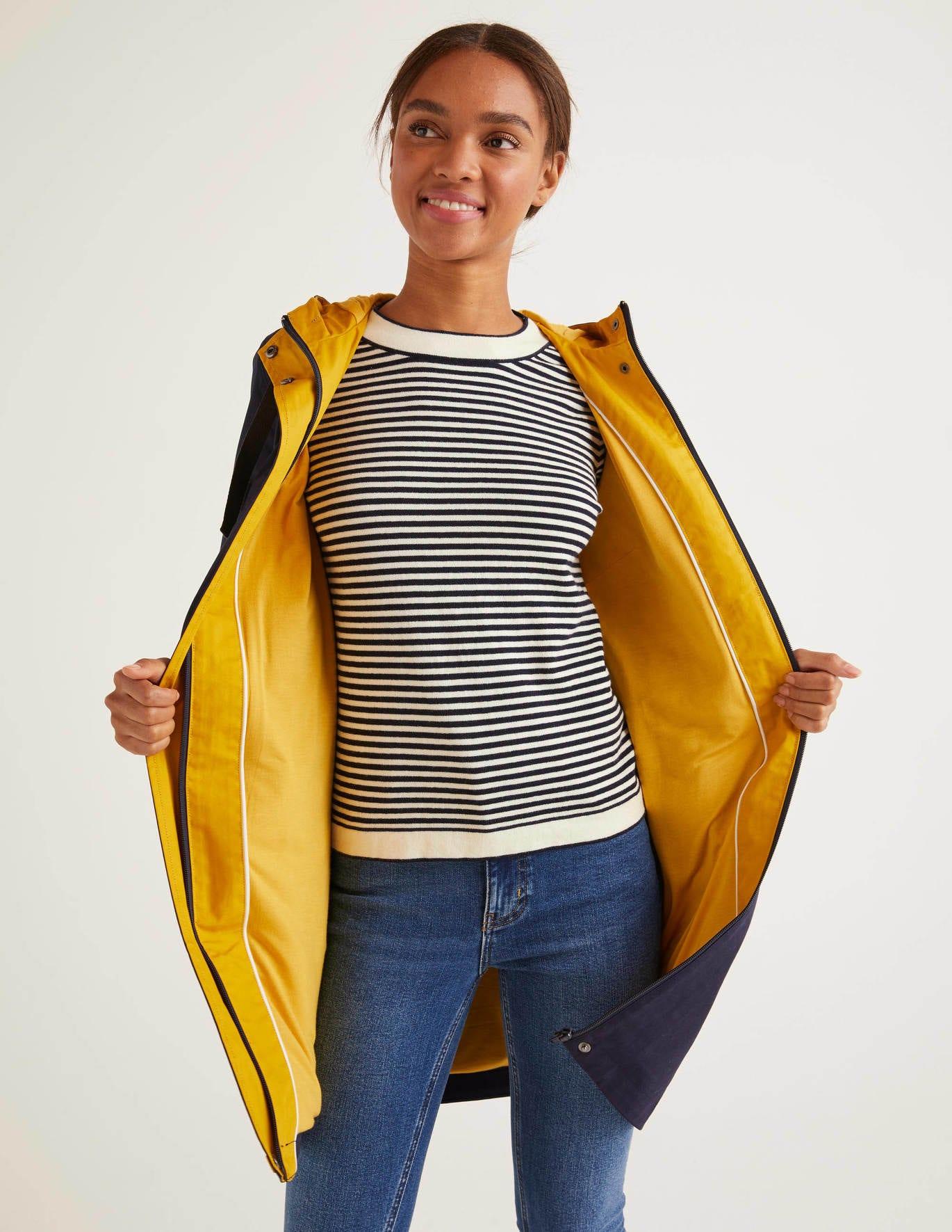 Boden Lawrence Waterproof Raincoat Navy in Blue - Lyst