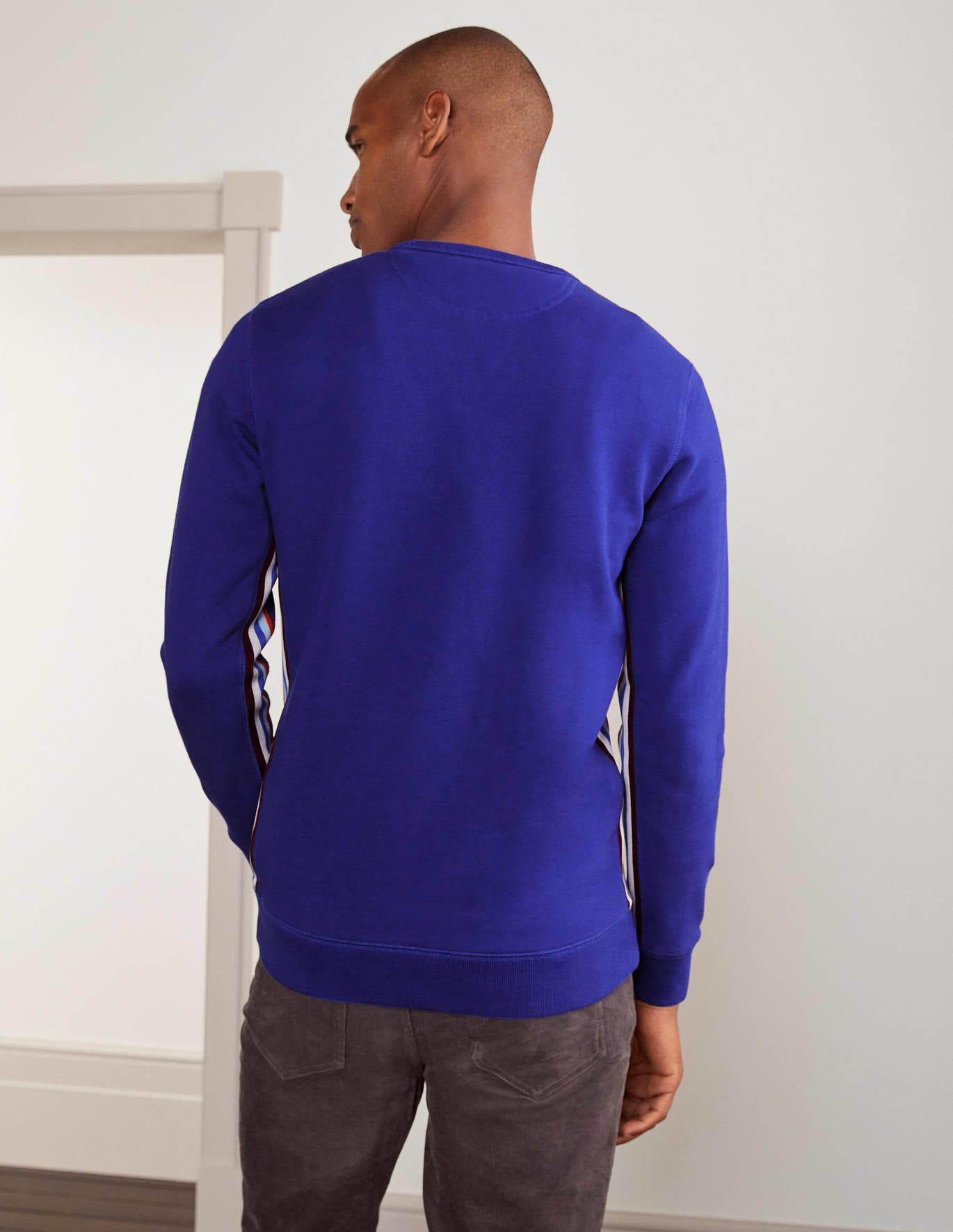 Boden Cotton Irvine Sweatshirt Regal in Blue for Men - Lyst