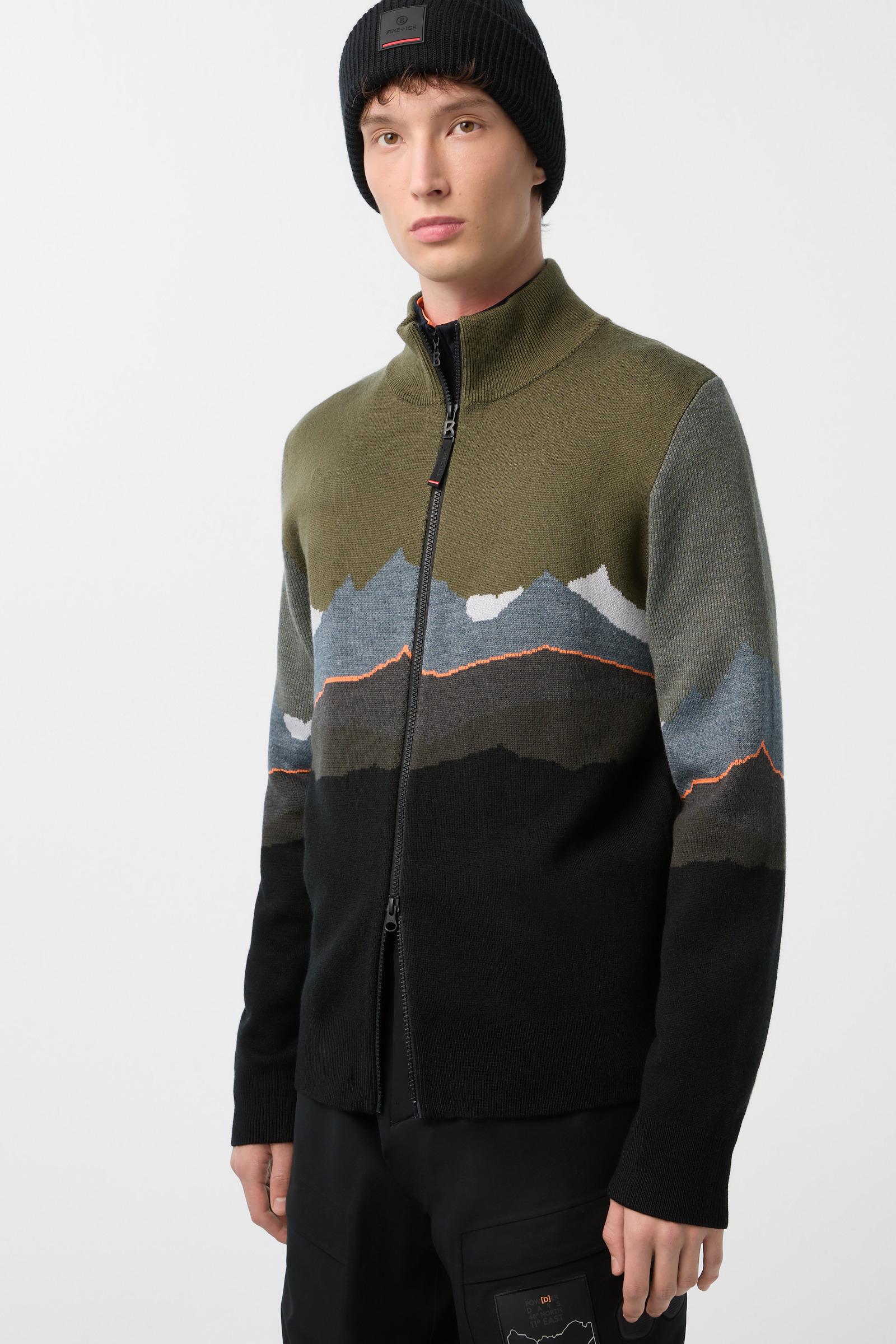Bogner Fire + Ice Helmut Knit Jacket in Black for Men | Lyst