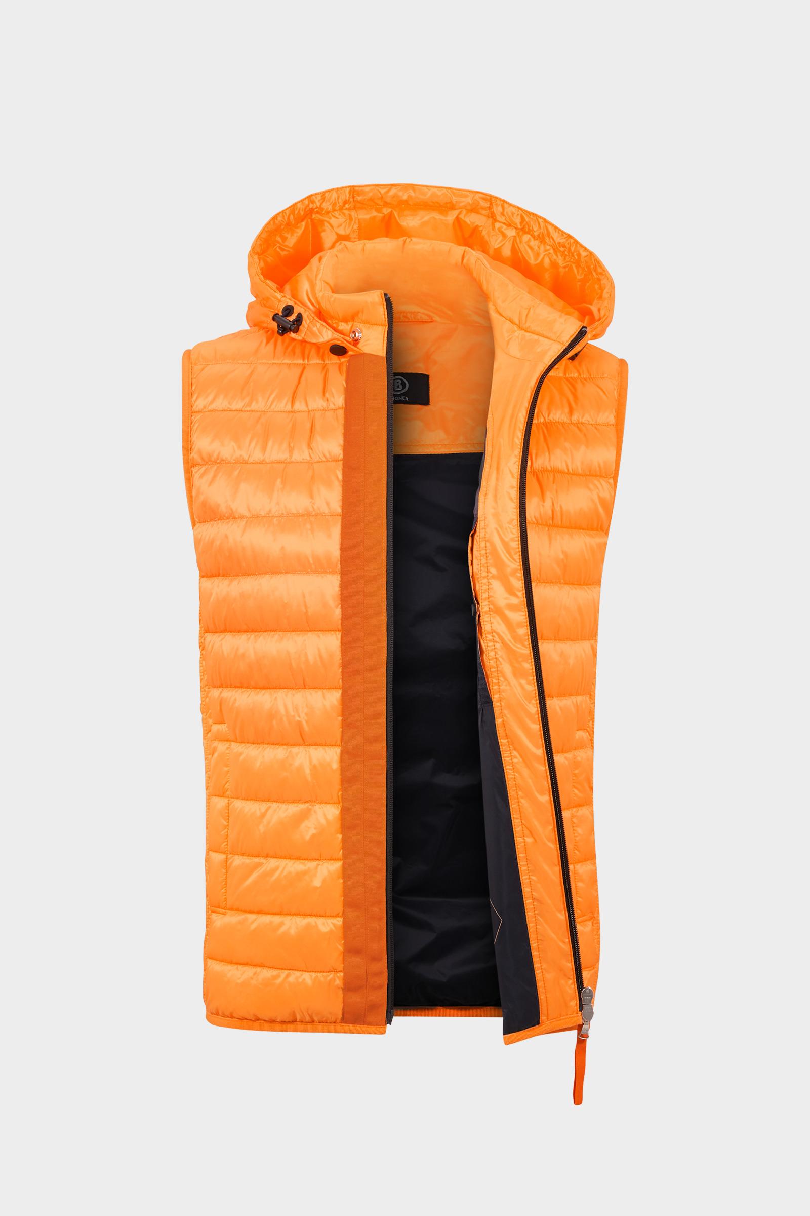 Bogner Wilton Quilted Vest In Orange for Men - Lyst