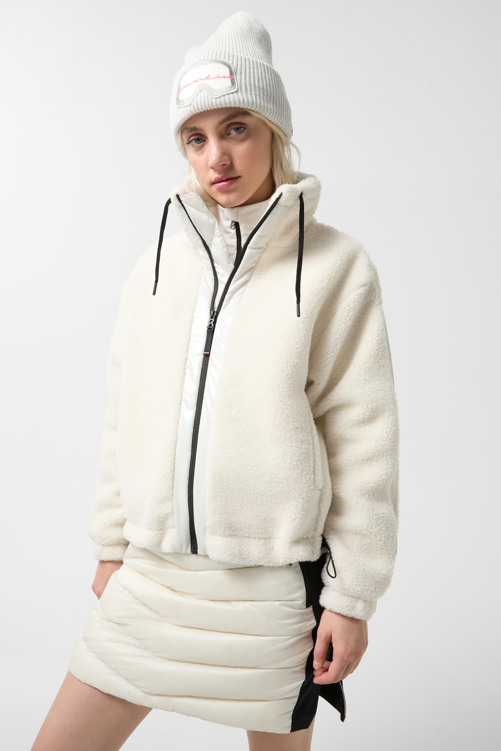 Bogner Fire + Ice Ninetta Teddy Fur Jacket in Natural | Lyst