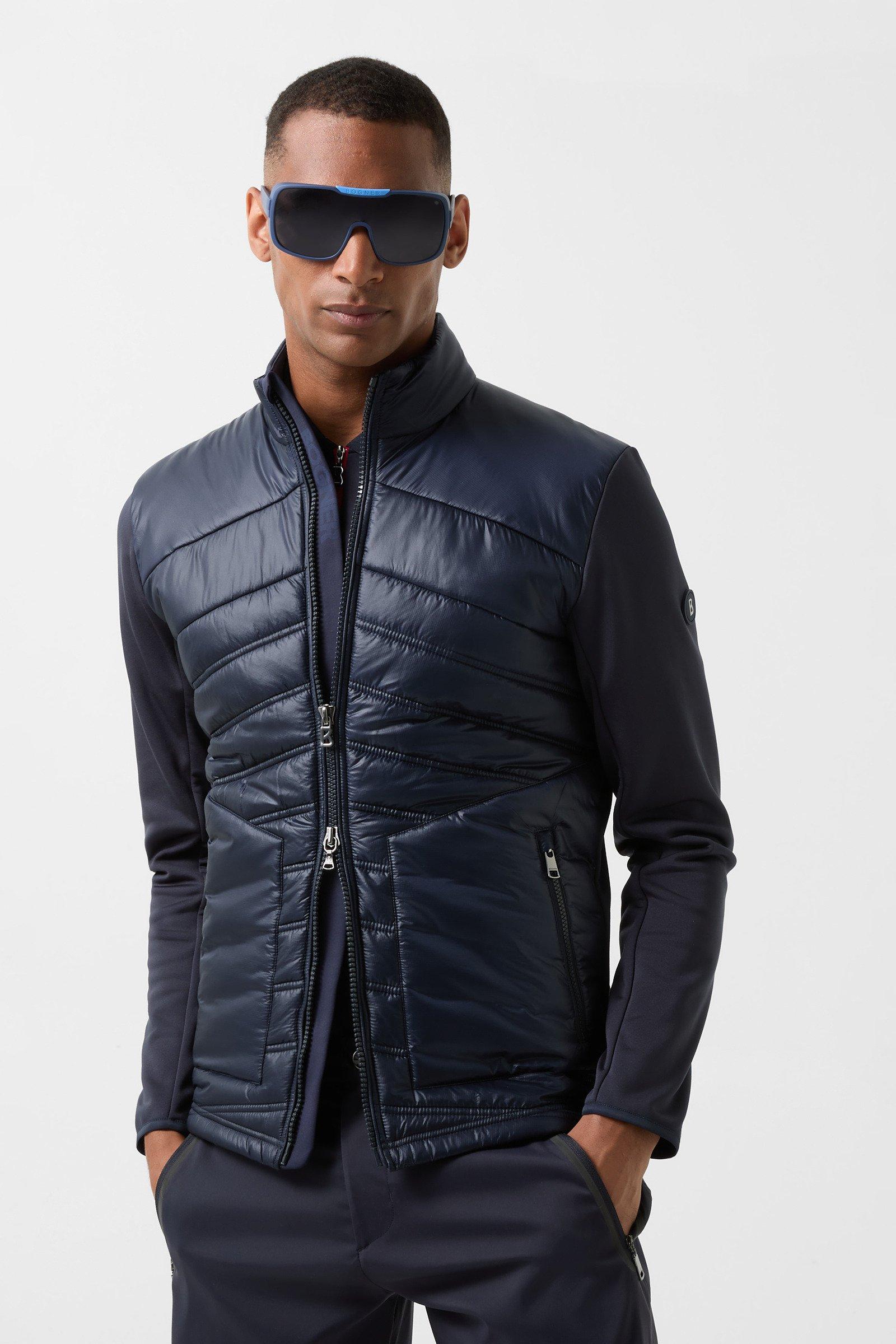 Bogner Kolya Hybrid Quilted Jacket in Blue for Men | Lyst