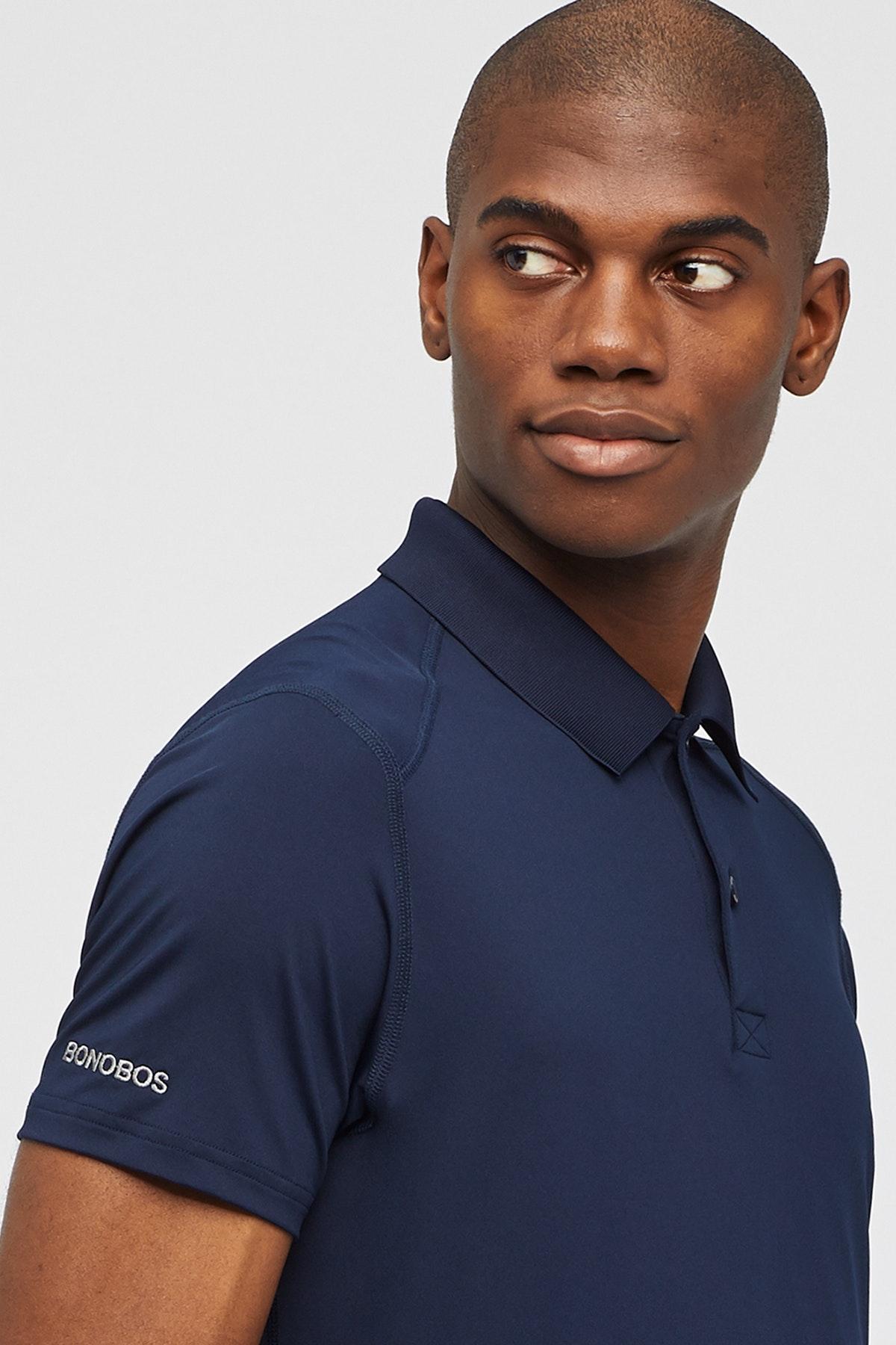 Bonobos Synthetic The M-flex Golf Polo in Navy (Blue) for Men - Lyst