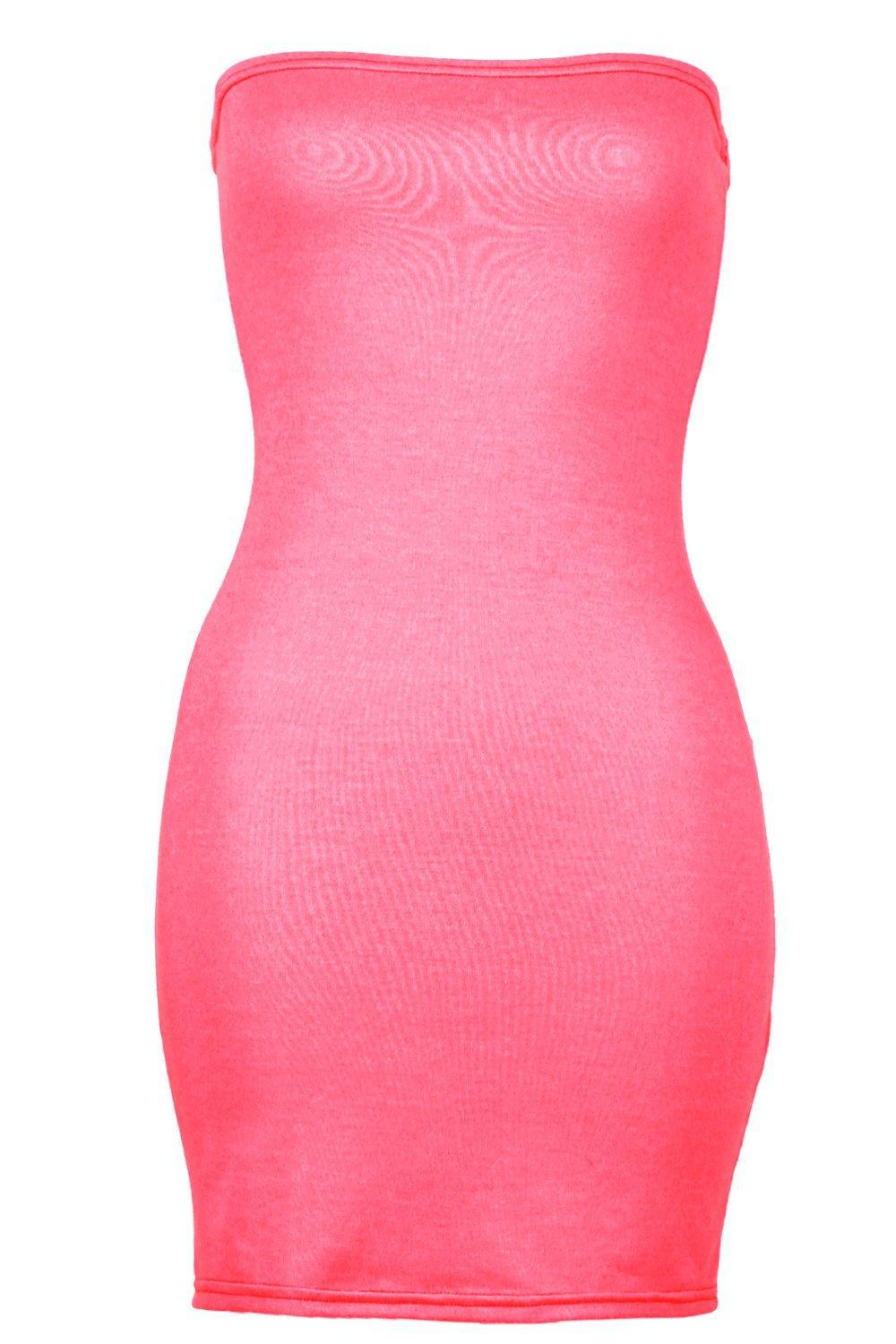 Buy boohoo neon pink dress cheap online