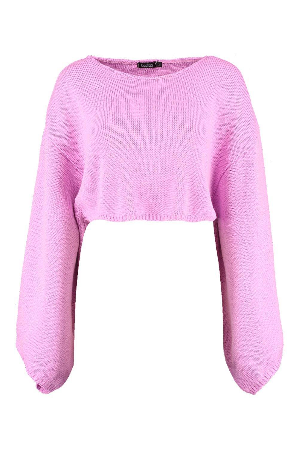 Buy oversized crop jumper cheap online