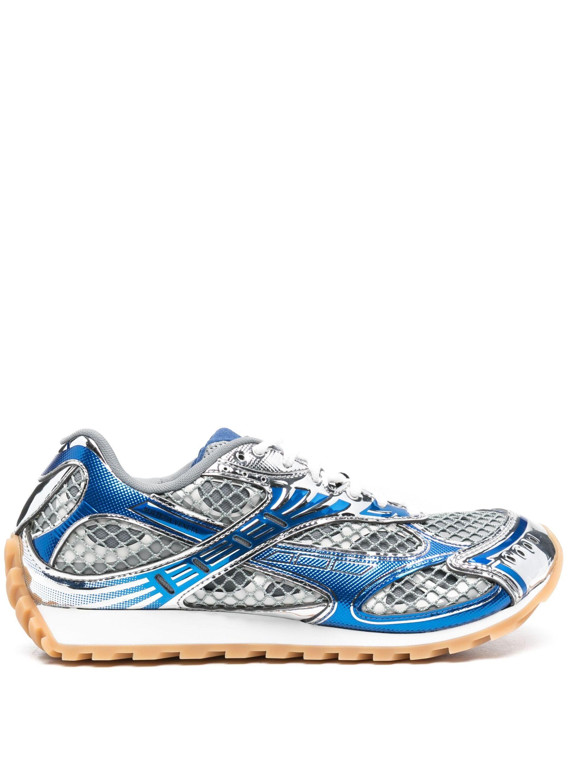 Bottega Veneta Orbit Metallic Sneakers in Blue for Men | Lyst
