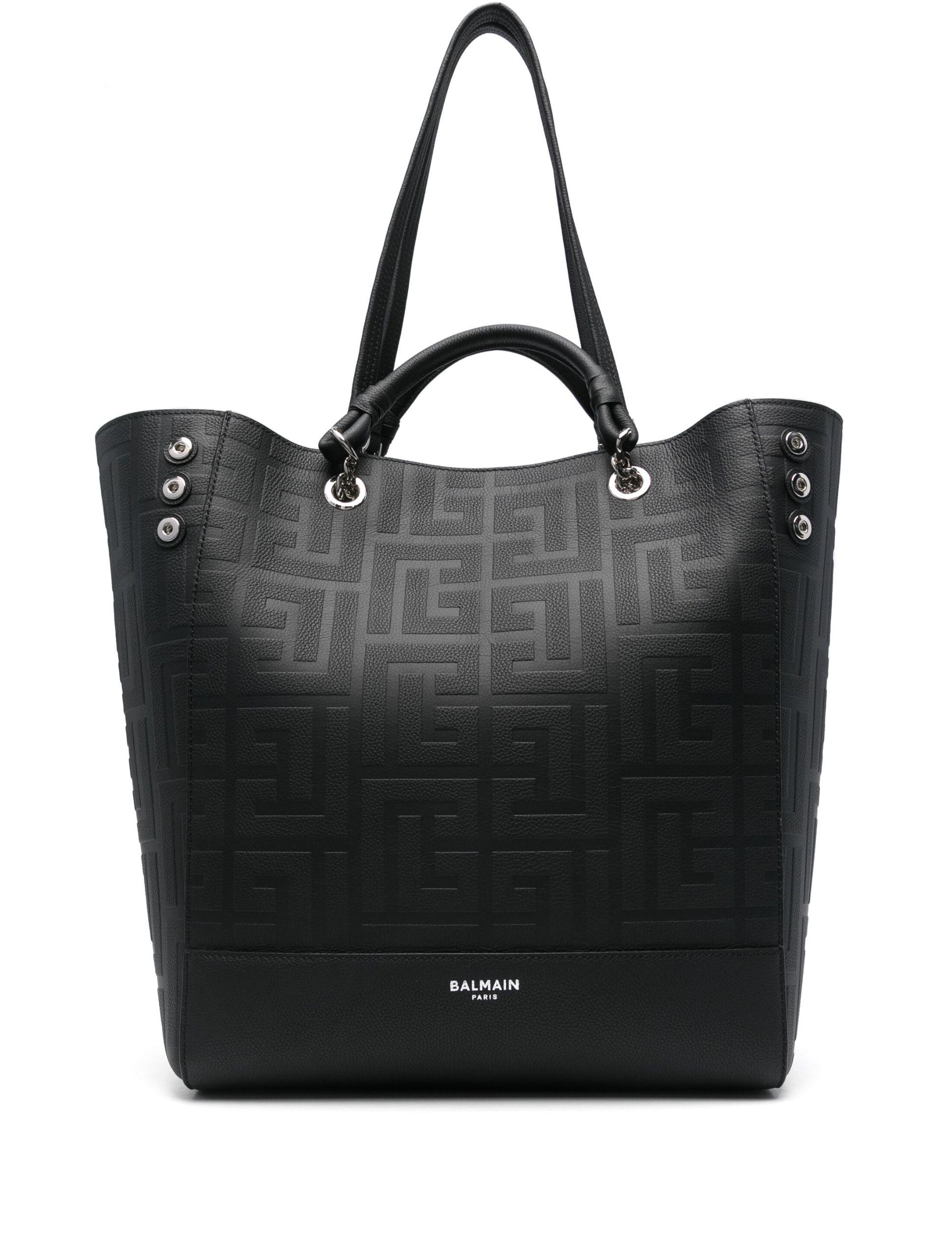 Balmain Pb Labyrinth Monogram Tote Bag in Black for Men | Lyst