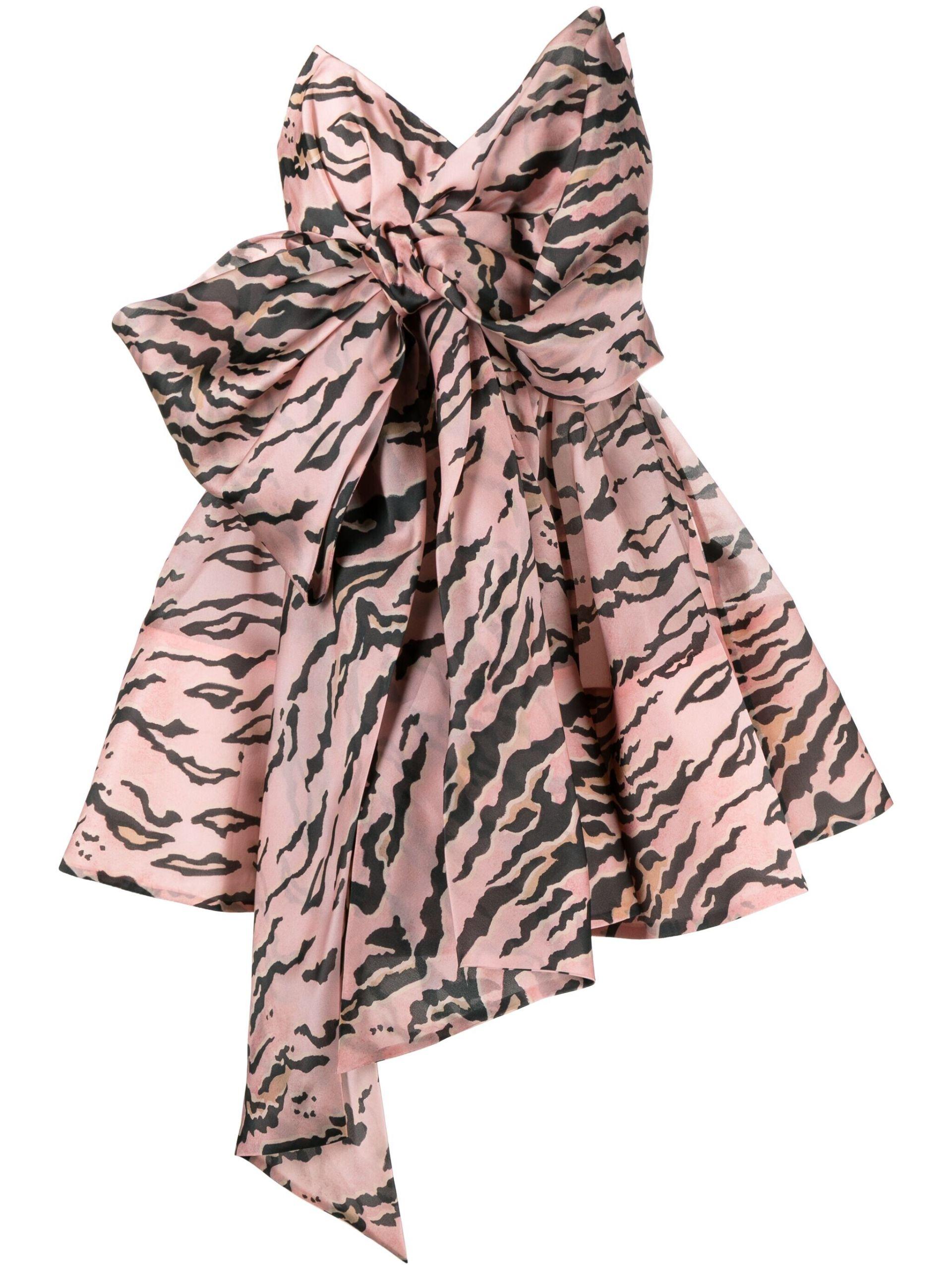 Zimmermann Matchmaker Oversize-bow Mini Dress in Pink | Lyst