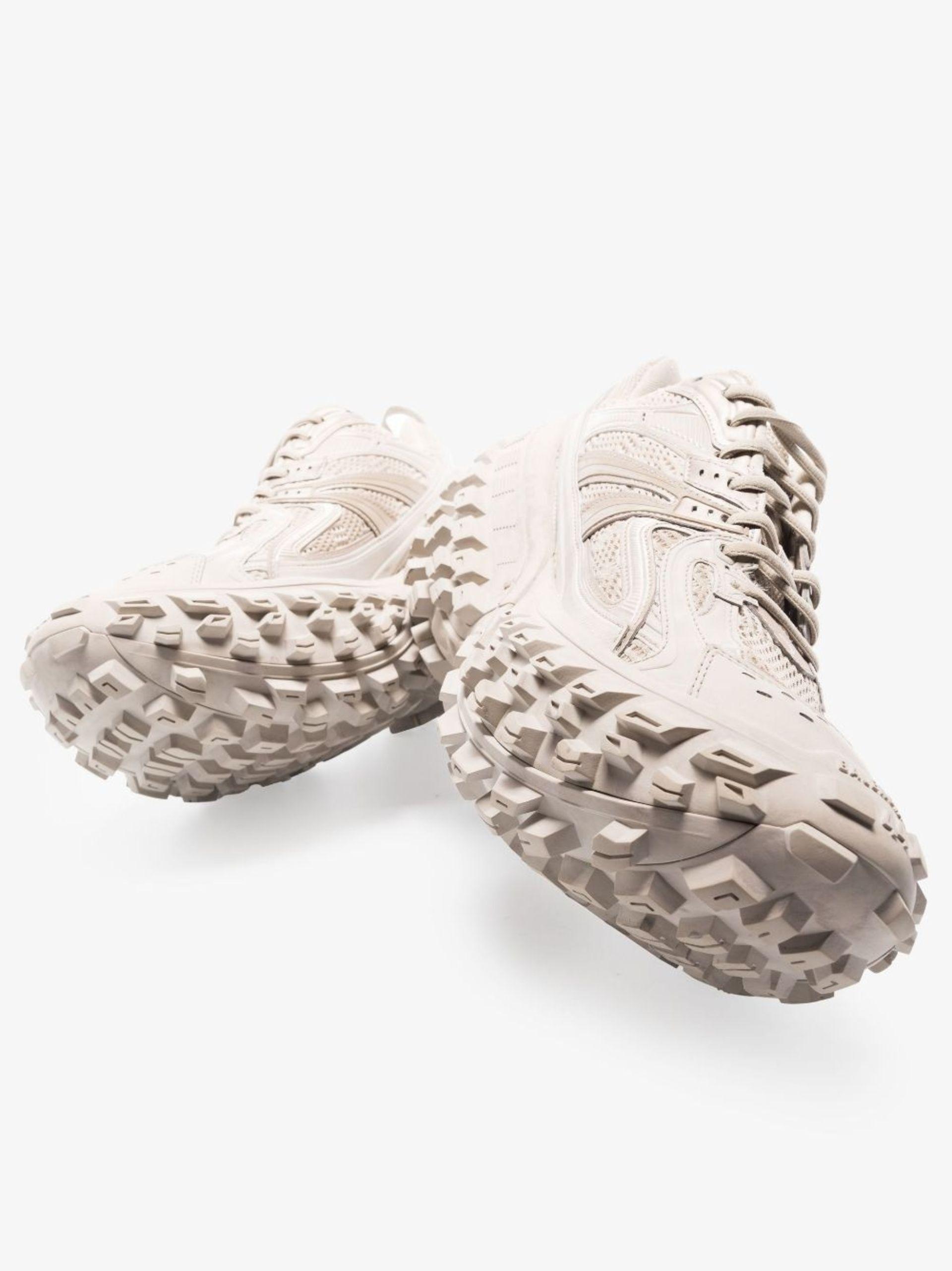 Balenciaga White Defender Low Top Sneakers in Natural for Balenciaga White Defender Low Top Sneakers in Natural for