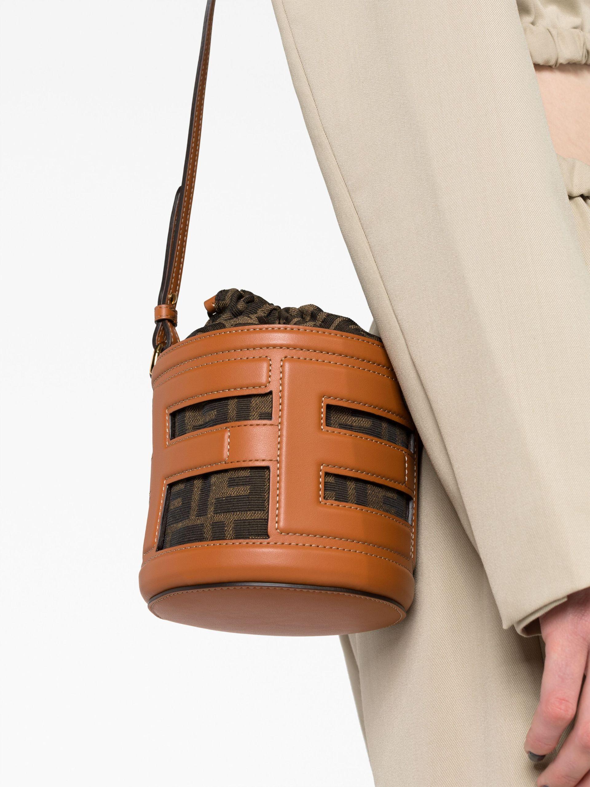 Fendi Step Out Mini Bag - Women's - Calf Leather/fabric in Fendi Step Out Mini Bag - Women's - Calf Leather/fabric in