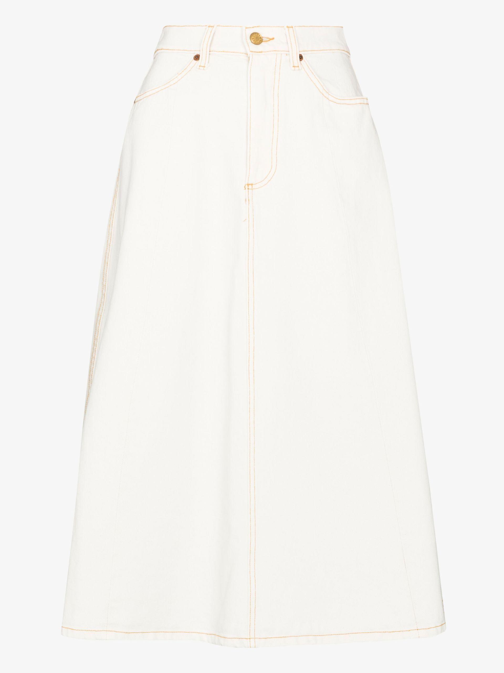 (white) Simone Skirt JEANS B-SIDES - nimfomane.com