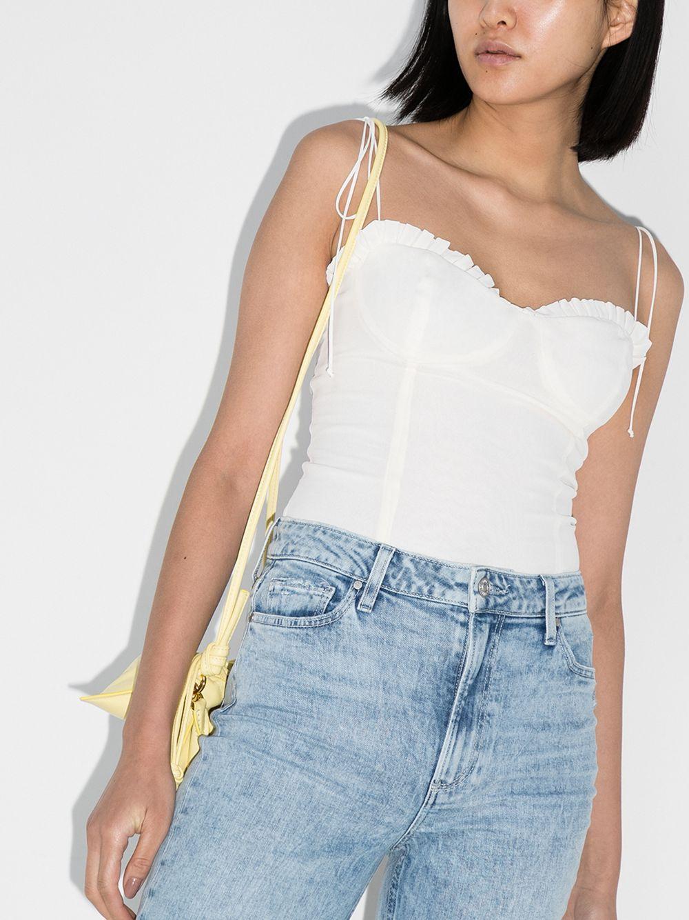 Reformation Synthetic Novena Sweetheart Corset Top in White - Lyst