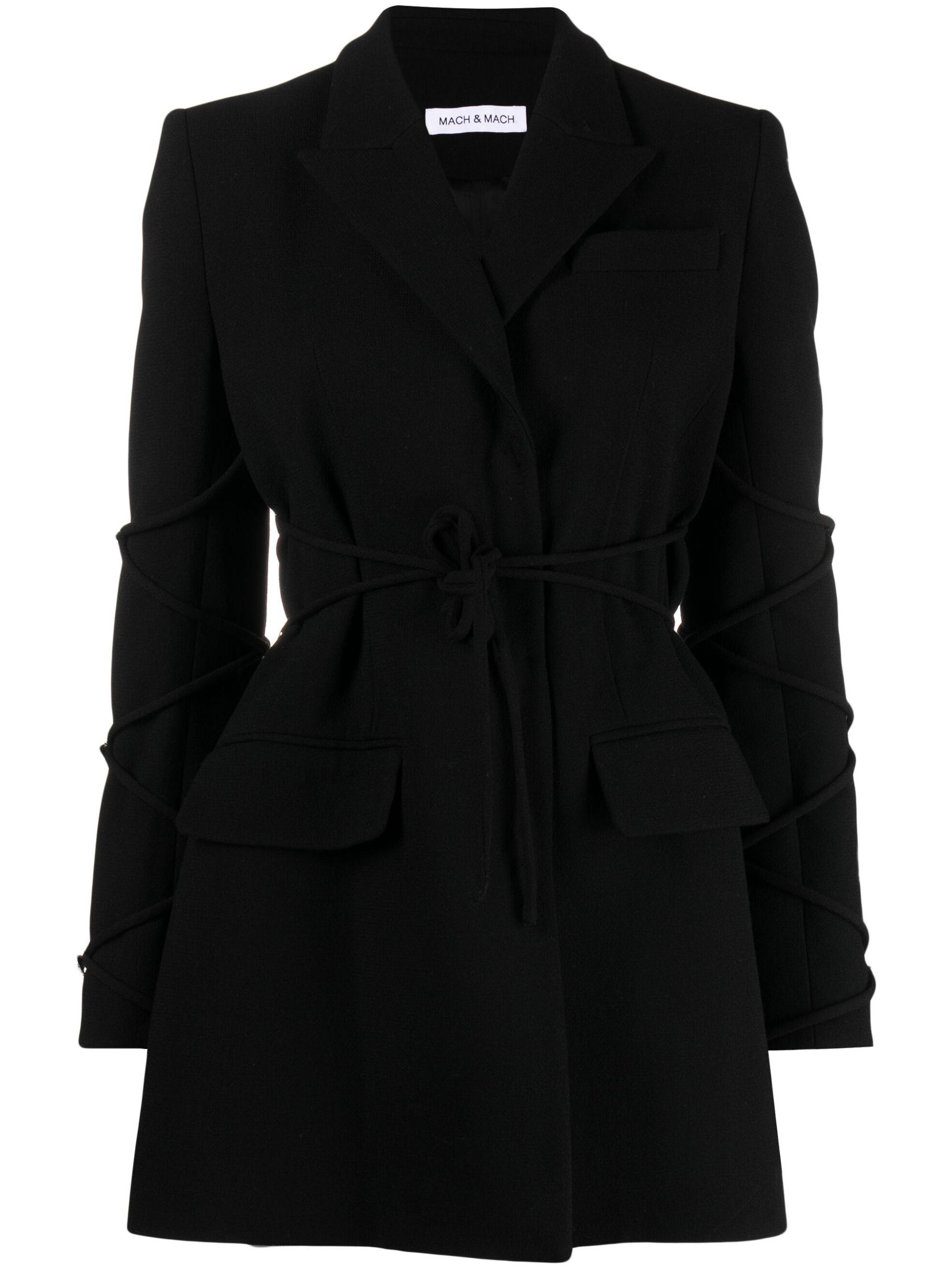 Mach And Mach Crystal Embellished Mini Blazer Dress Womens Cupro