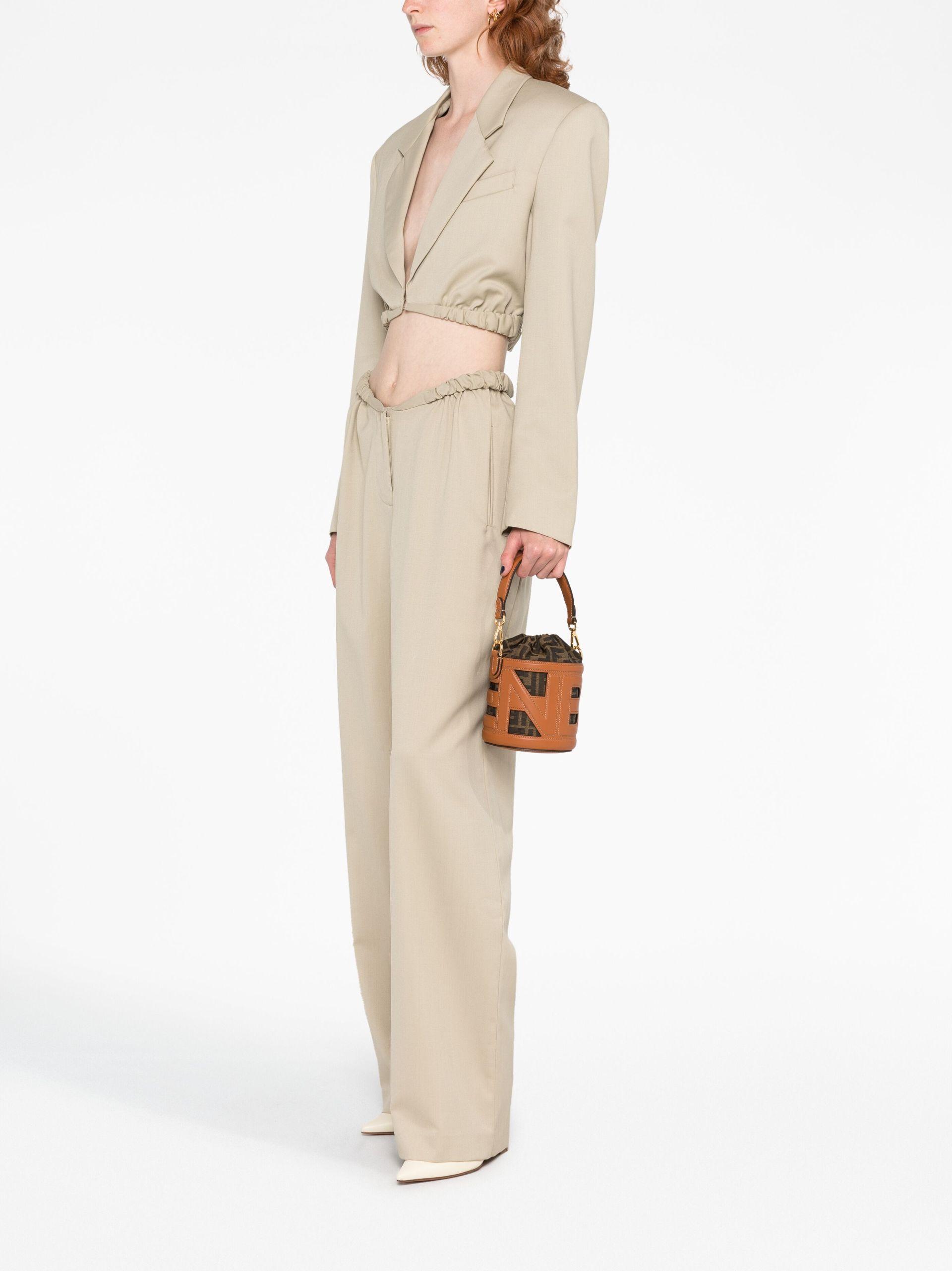 Fendi Step Out Mini Bag - Women's - Calf Leather/fabric in Fendi Step Out Mini Bag - Women's - Calf Leather/fabric in