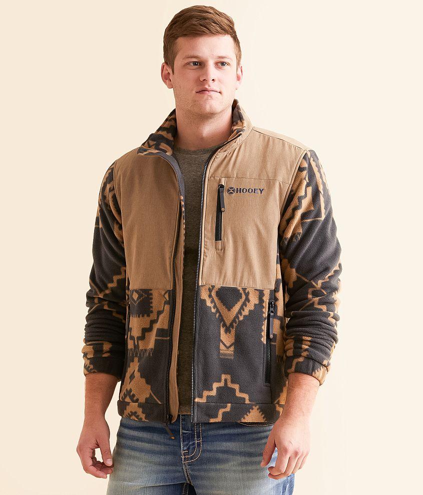 Hooey Southwestern Tech Fleece Jacket in Brown for Men | Lyst