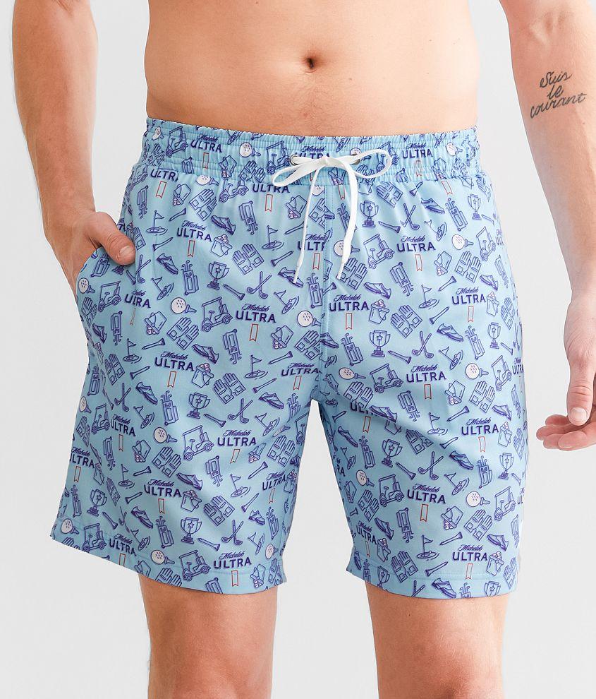 Tropical Bros Michelob Ultra Golf Stretch Swim Trunks in Blue for Men ...