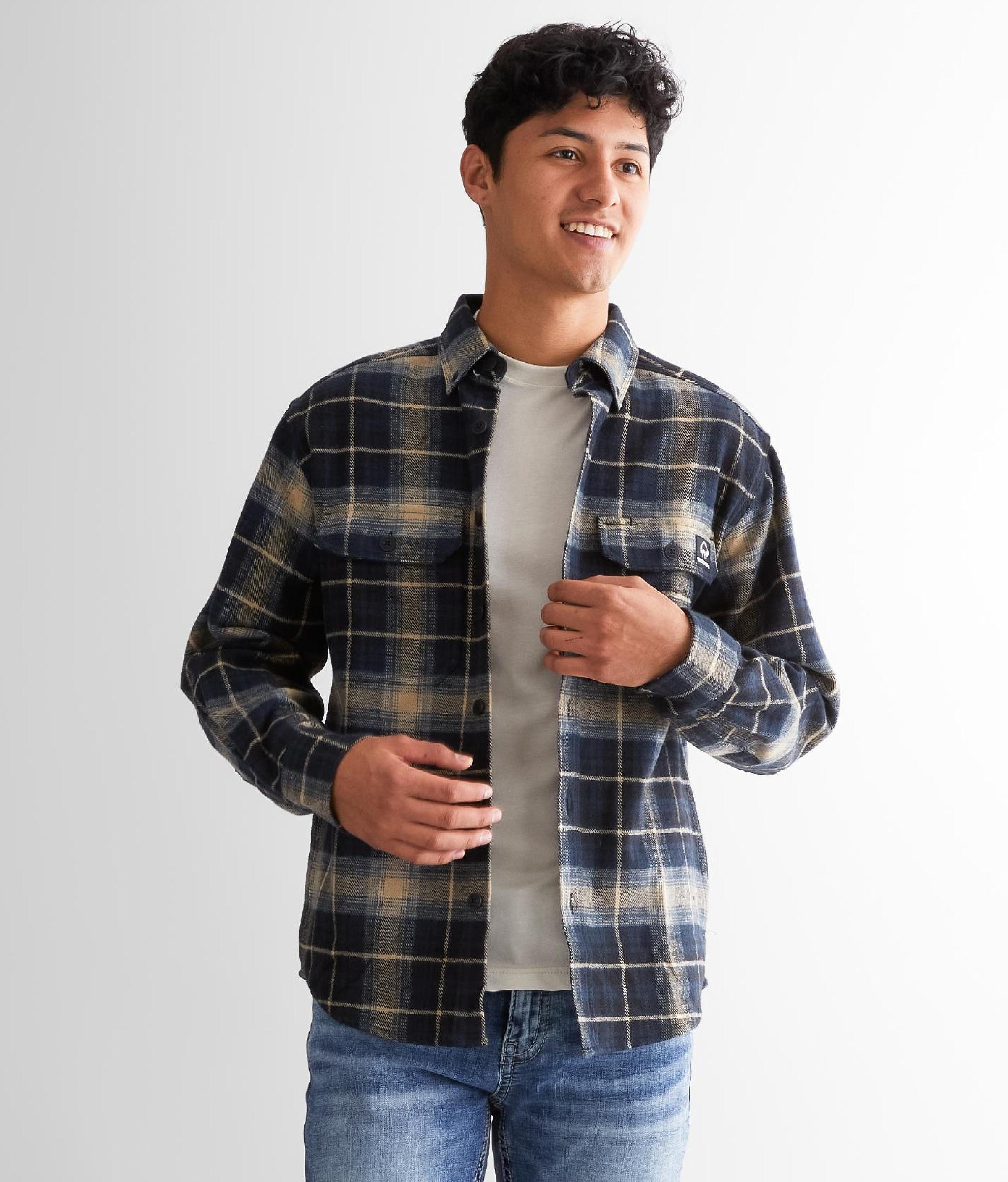 Wolverine Glacier Heavyweight Flannel Shirt in Black for Men | Lyst