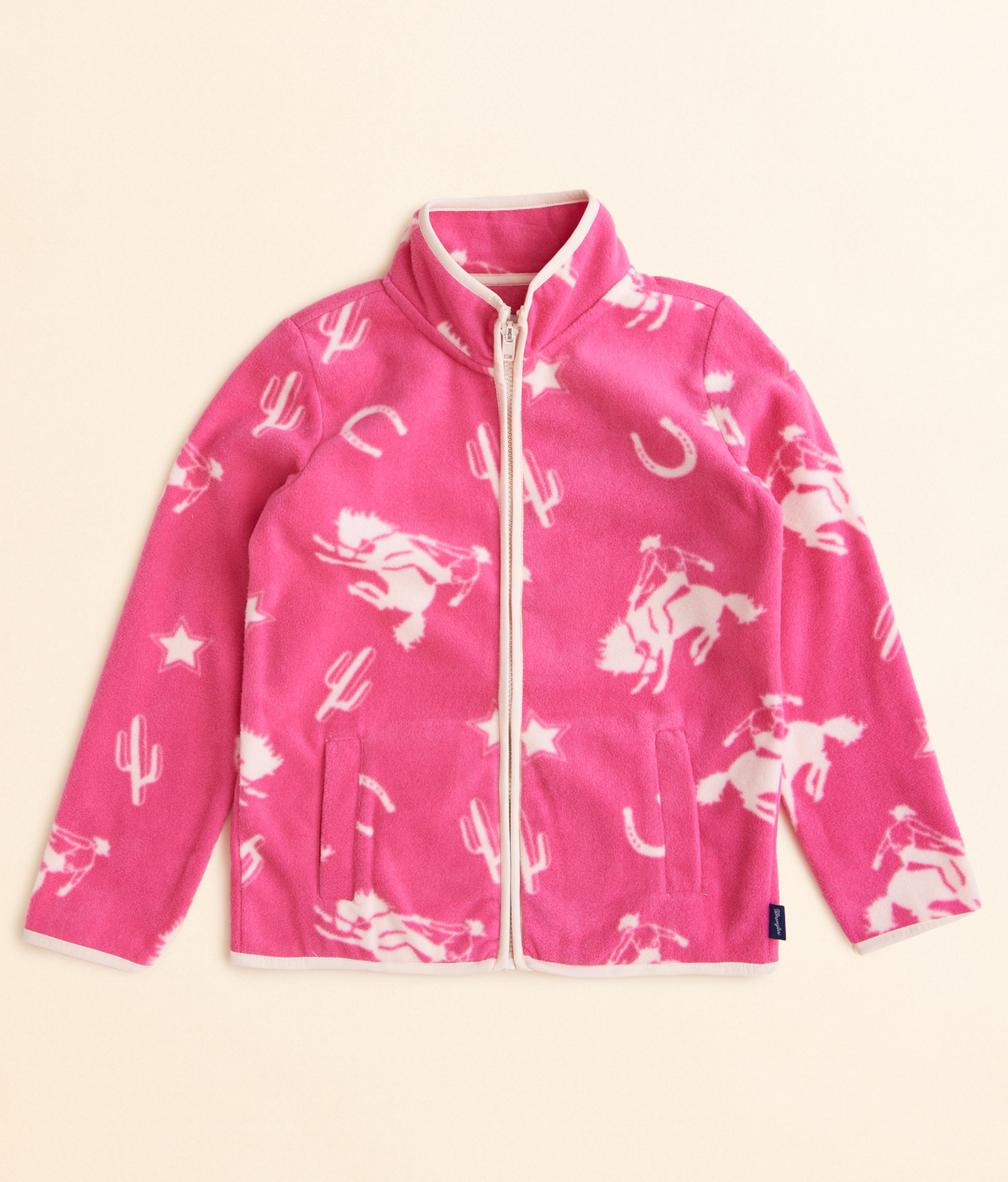 Wrangler Girls - Western Fleece Jacket in Pink | Lyst